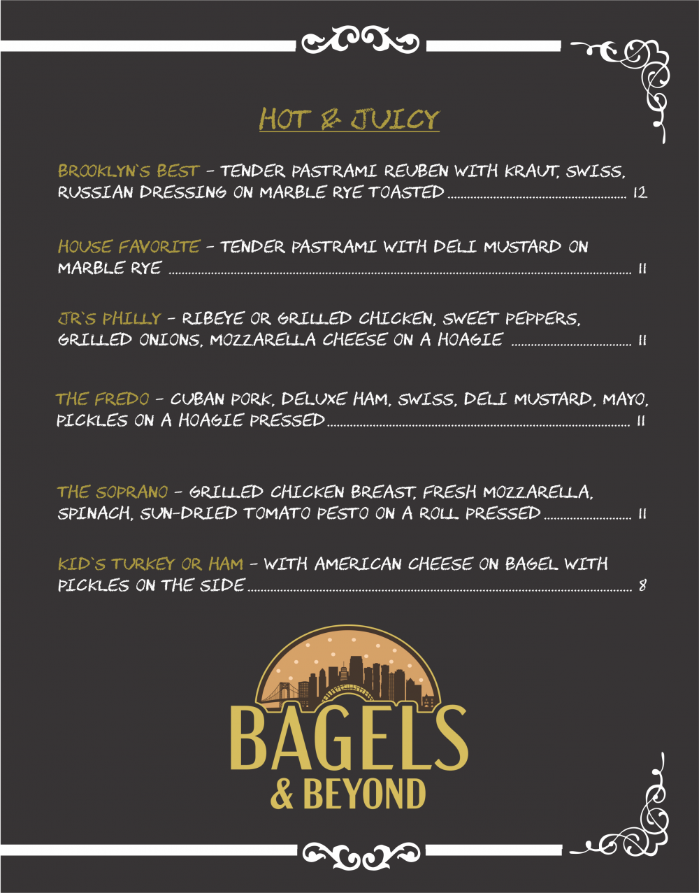 Lunch – Bagels & Beyond