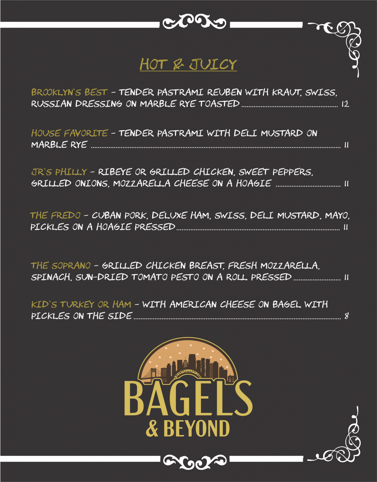 Lunch – Bagels & Beyond