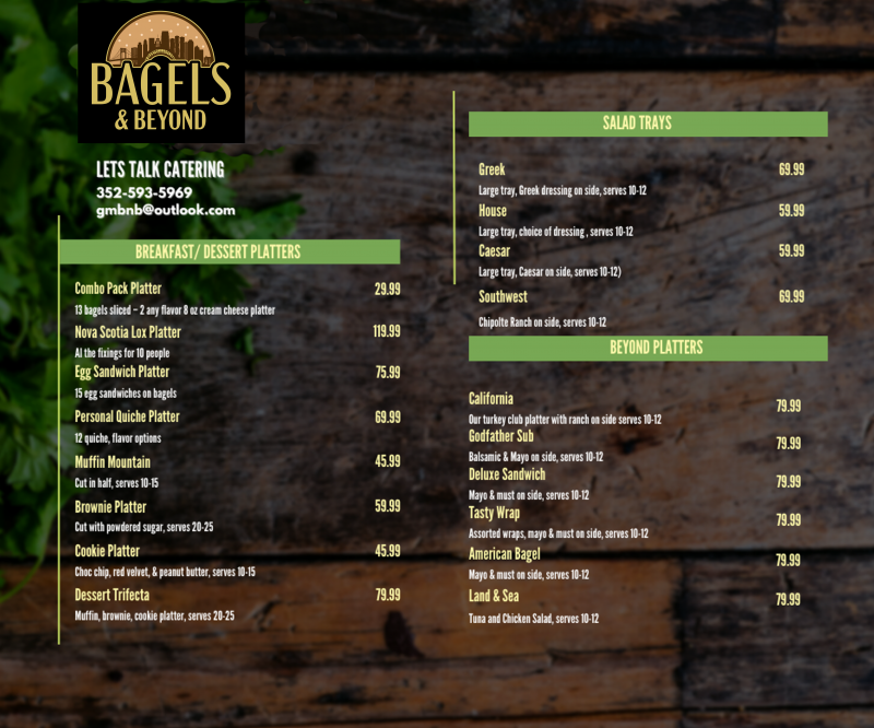 Catering – Bagels & Beyond